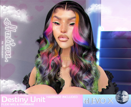Second Life Marketplace - .HATION. Destiny hair DEMO
