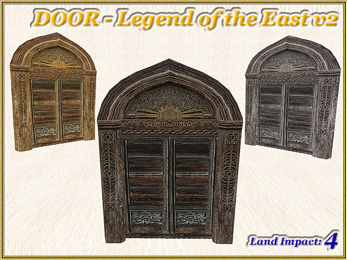 Second Life Marketplace - DOOR - Legend of the East v2 (4 LI) (Full perm)