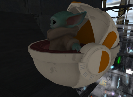 Second Life Marketplace - Baby Yoda + pod follower mpv.
