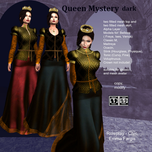 Second Life Marketplace - RP-Chic Queen Mystery dark