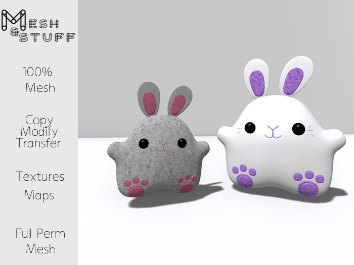 Second Life Marketplace - M&S Cute Easter Bunny Mesh Full Perm