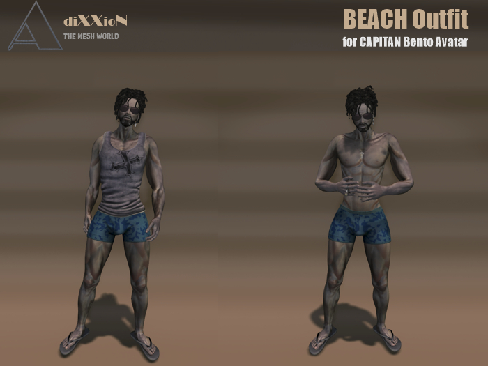 Second Life Marketplace - Beach Outfit / Capitan Avatar