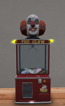 Second Life Marketplace - Fun Arcade Working Red Claw Prize Machine V2