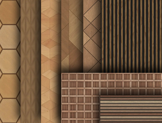 Second Life Marketplace - ^Dejavu^ Seamless 3D Wall Panel Texture 019