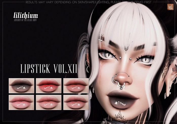 Second Life Marketplace Lilithium Lipstick Vol Xii