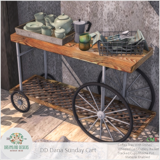 Second Life Marketplace - DD Dana Sunday Cart /ADD