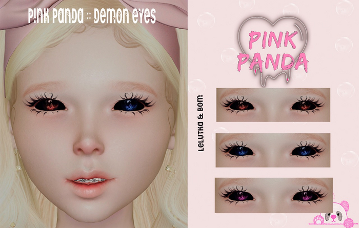 Second Life Marketplace - PINK PANDA :: DEMON EYES (unpacker)