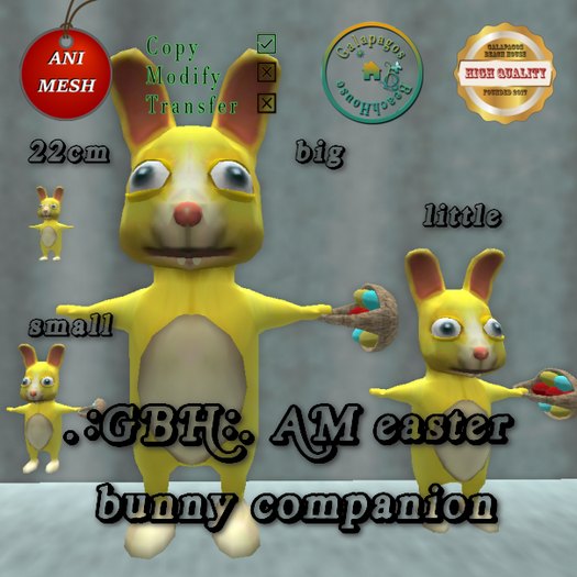 Second Life Marketplace - .:GBH:. Animesh easter bunny big