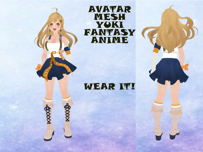 Second Life Marketplace - Yuki avatar anime mesh figure fantasy