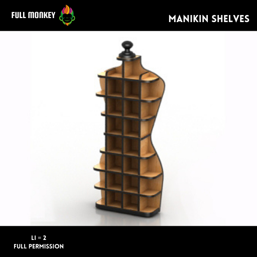 Second Life Marketplace - [FULL MONKEY] Manikin shelves FULL PERM
