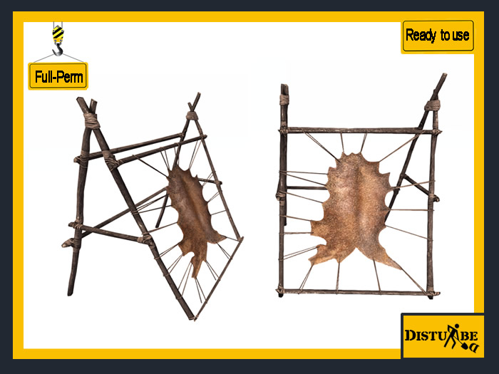 Second Life Marketplace - ::DisturbeD:: Medieval Tanning Rack - FULL ...