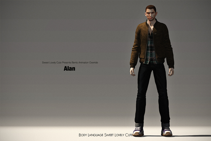 Second Life Marketplace - BENTO AO Alan [Body Language Sweet Lovely Cute]