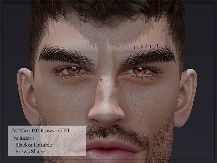Second Life Marketplace - /V/ Maxi HD Brows - Lelutka EvoX [ GIFT ]