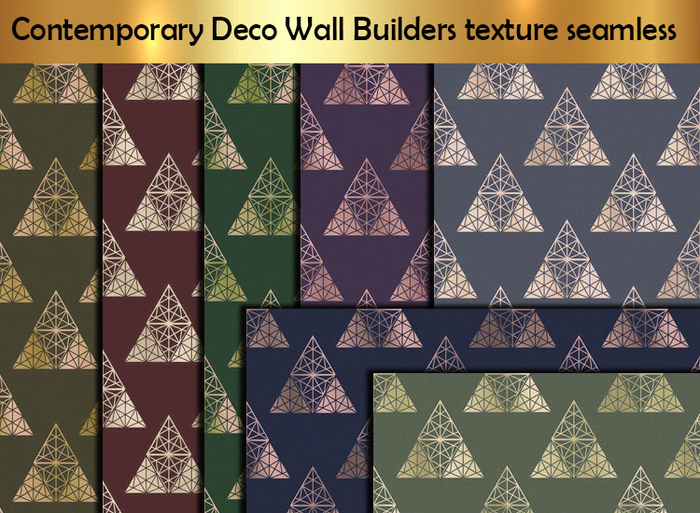 Second Life Marketplace - Contemporary Deco Wall Builders texture seamless