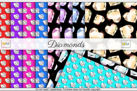 Second Life Marketplace - Diamonds Patterns Kit 10 Seamless Textures NM