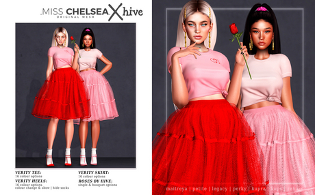 Second Life Marketplace - .miss chelsea. Verity Tee XOXO