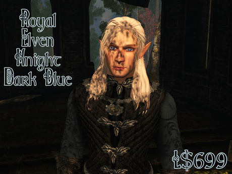 Second Life Marketplace - .::[R2]::. Male Elf Knight Royal Blue