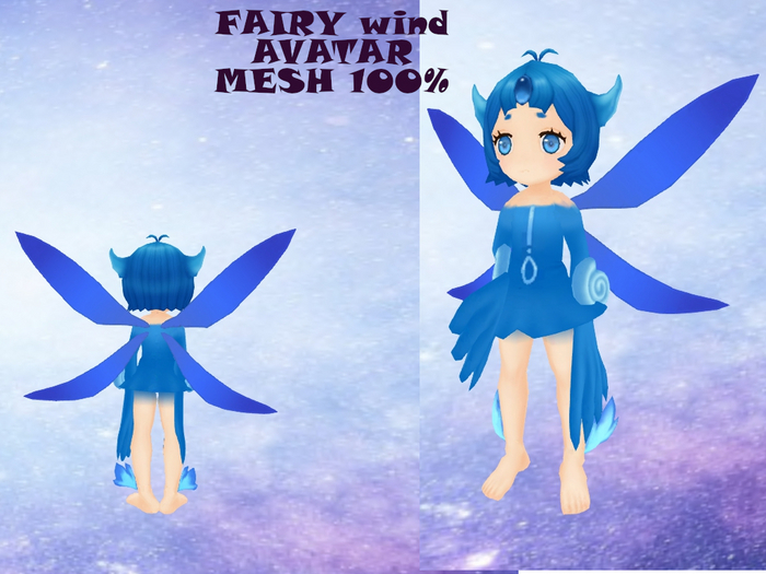 Second Life Marketplace - fairy wind avatar anime mesh