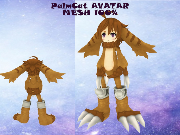 Second Life Marketplace - Furry Avatar Cat anime mesh complete