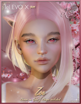 Second Life Marketplace - ::Loa:: Zoe Skin ~LeLutka EVO X Applier~ [Opal]