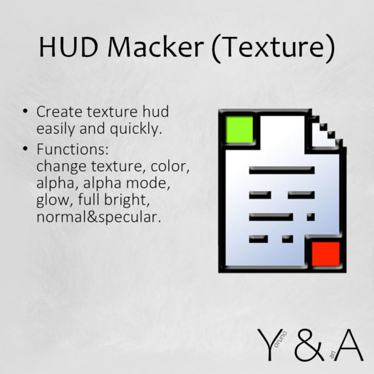 Second Life Marketplace - [Y&A] HUD Macker (TEXTURE)