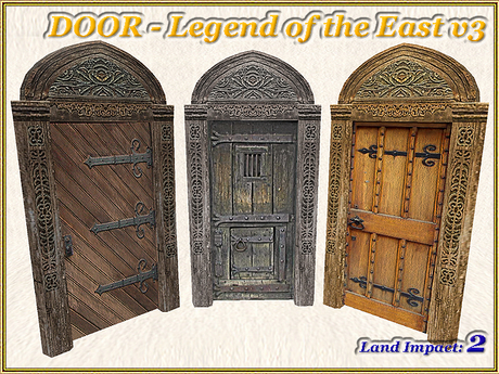 Second Life Marketplace - DOOR - Legend of the East v3 (2 LI) (Full perm)
