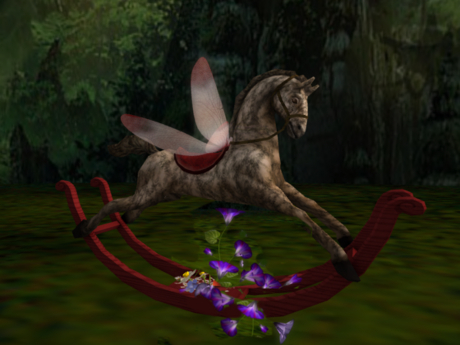 Second Life Marketplace - Springtime ~ Wonderland Rocking Horse-Fly ...