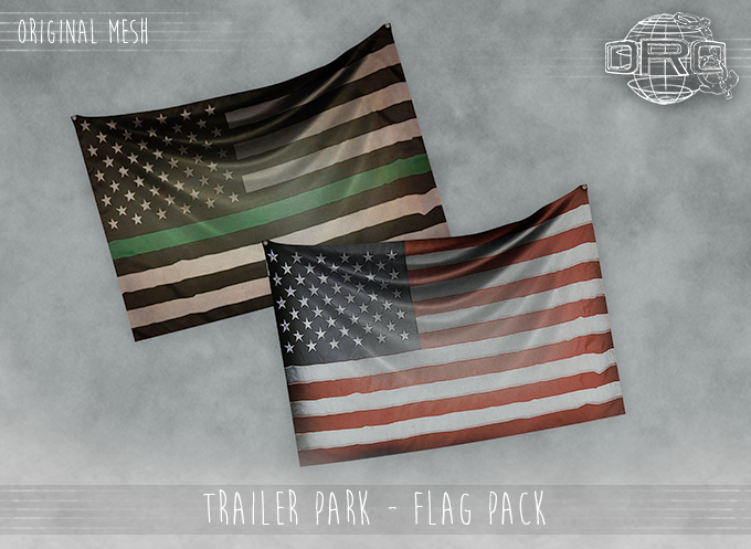 Second Life Marketplace - -DRD- Trailer Park - Flag Pack