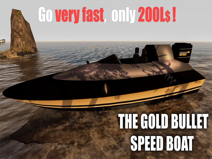 Second Life Marketplace - [Yohar] The bullet Boat