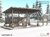 Second Life Marketplace - "Killer's" Snowy Rustic Bus Stop (Adult & PG)