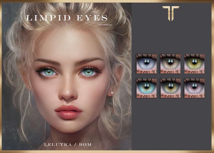 Second Life Marketplace - Tville - Limpid Eyes *PACK2* for Lelutka / BoM