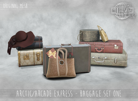 Second Life Marketplace - -DRD- AE - Train Car - Baggage Set One