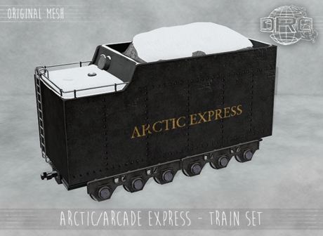 Second Life Marketplace - -DRD- AE - Arctic/Arcade Express Train set