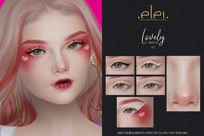 Second Life Marketplace - .e l e i. - Lovely (Makeup Kit)