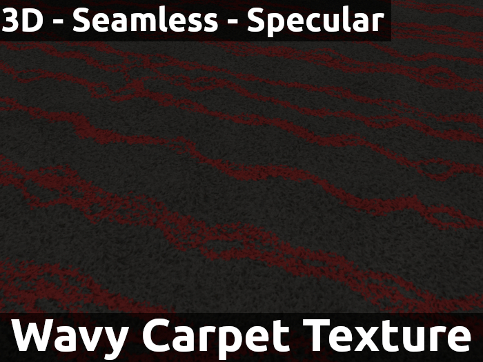 Second Life Marketplace - Wavy Shag Carpet Texture | 3D Normal and ...