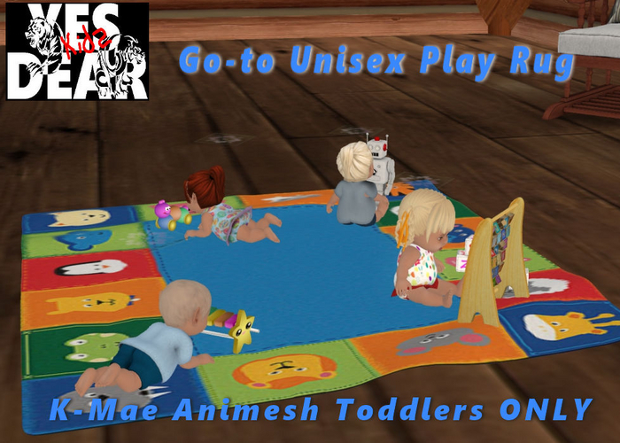Second Life Marketplace - YES DEAR KID's Go-to Unisex Play rug