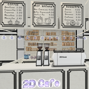 Second Life Marketplace - BSHouse 2D Cafe Ke2g FULL SET +RARI ( 26 Pcs )