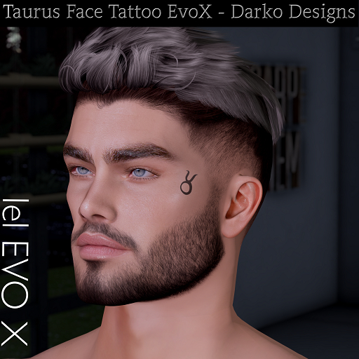 Second Life Marketplace - Taurus Face Tattoo EvoX - Darko Designs