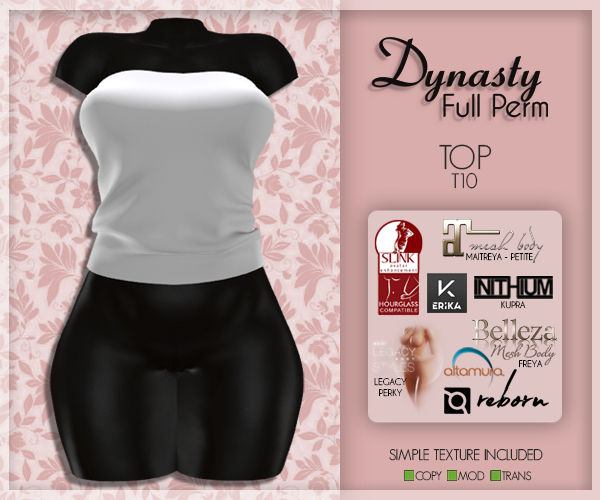 Second Life Marketplace - Dynasty - TOP T10 *Full Perm*