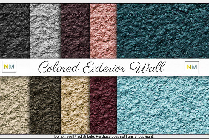 Second Life Marketplace - Colored Exterior Wall Builders Kit 10 ...