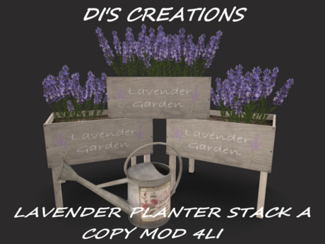 Second Life Marketplace - LAVENDER PLANTER STACK A
