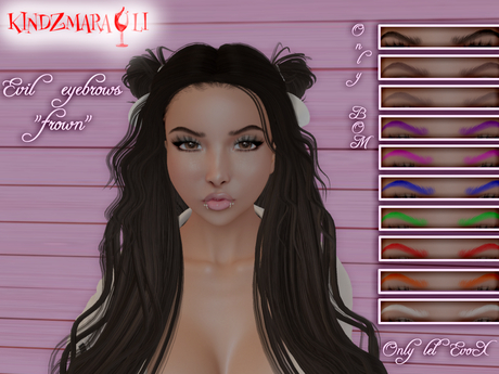Second Life Marketplace - CAMELOT evil eyebrows "frown"