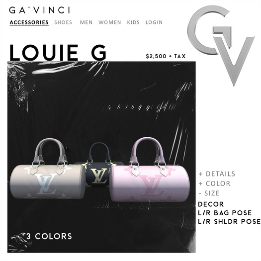 Second Life Marketplace - GV// LOUIE G BAG BEIGE