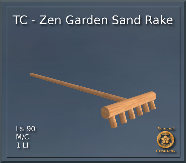 Second Life Marketplace - TC - Zen Garden Sand Rake