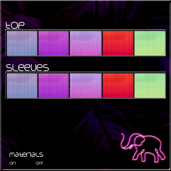 Second Life Marketplace - .PINK ELEPHANT. - Allie Top & Sleeves ...