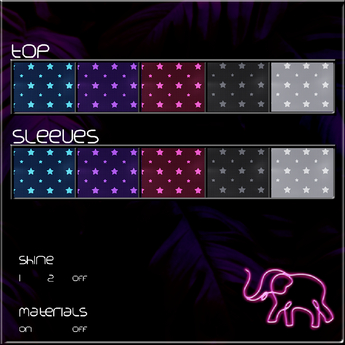Second Life Marketplace - .PINK ELEPHANT. - Allie Top & Sleeves ...