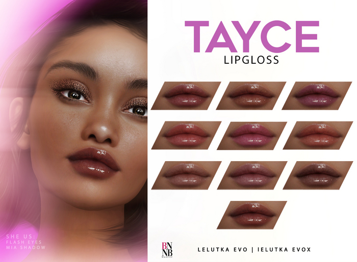 Second Life Marketplace - BNNB MAKEUP: Tayce Lipgloss