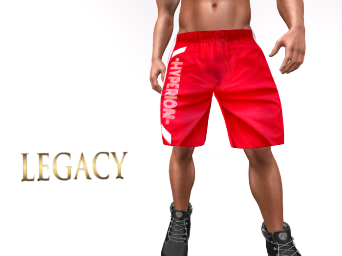 Second Life Marketplace - .::LEGACY::. Red Hyperion Squad Shorts