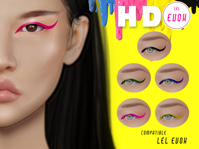 Second Life Marketplace - UA - HD Eyeliner Color (EVO-EVOX) lel (Boxed)