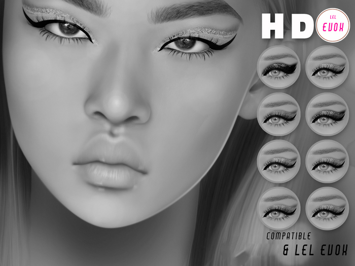 Second Life Marketplace - DEMO - HD Eyeshadows Glitter Night (EVO-EVOX ...